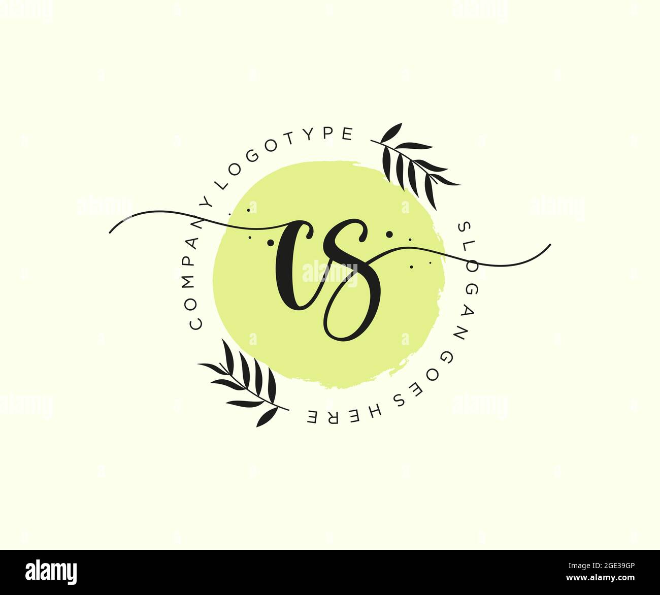 CS Feminine logo beauty monogram and elegant logo design, handwriting ...