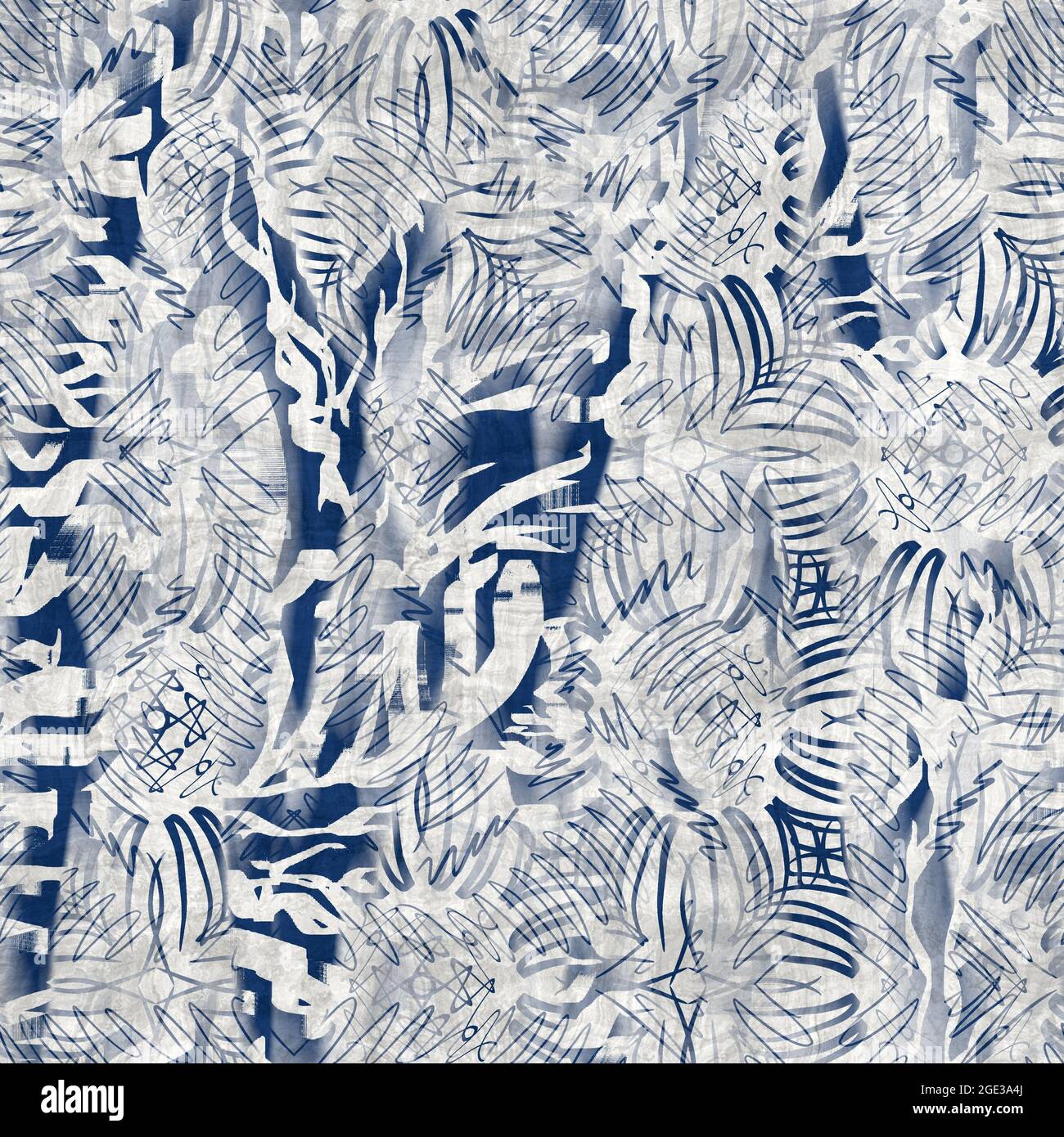 Seamless two tone hand drawn brushed effect pattern swatch Stock Photo ...