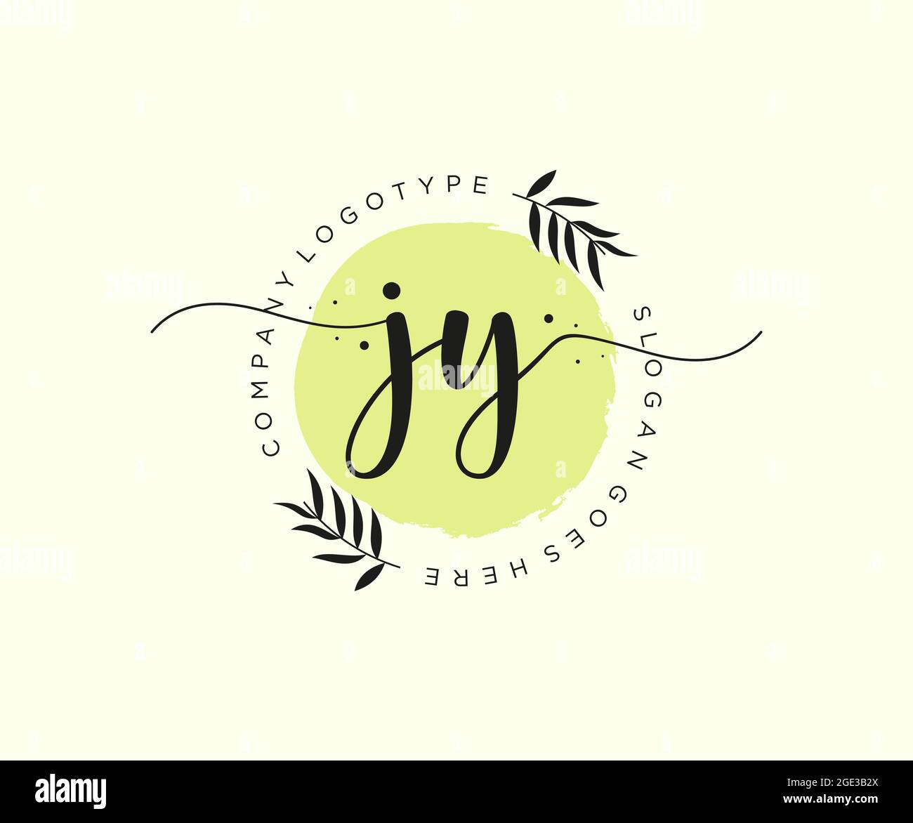 JY Feminine logo beauty monogram and elegant logo design, handwriting ...