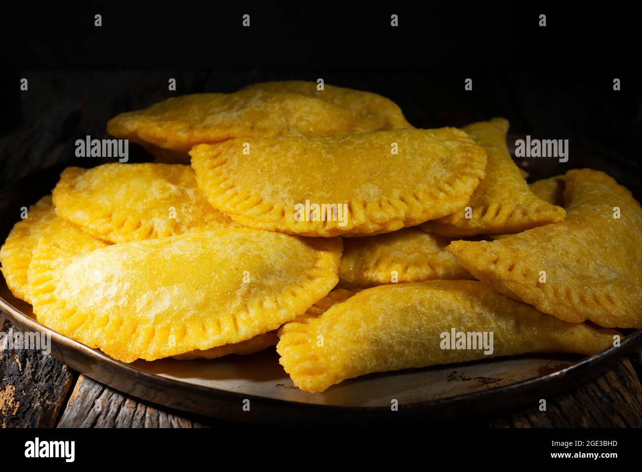 corn pastry, pastelde angu, traditional Brazilian food Stock Photo - Alamy