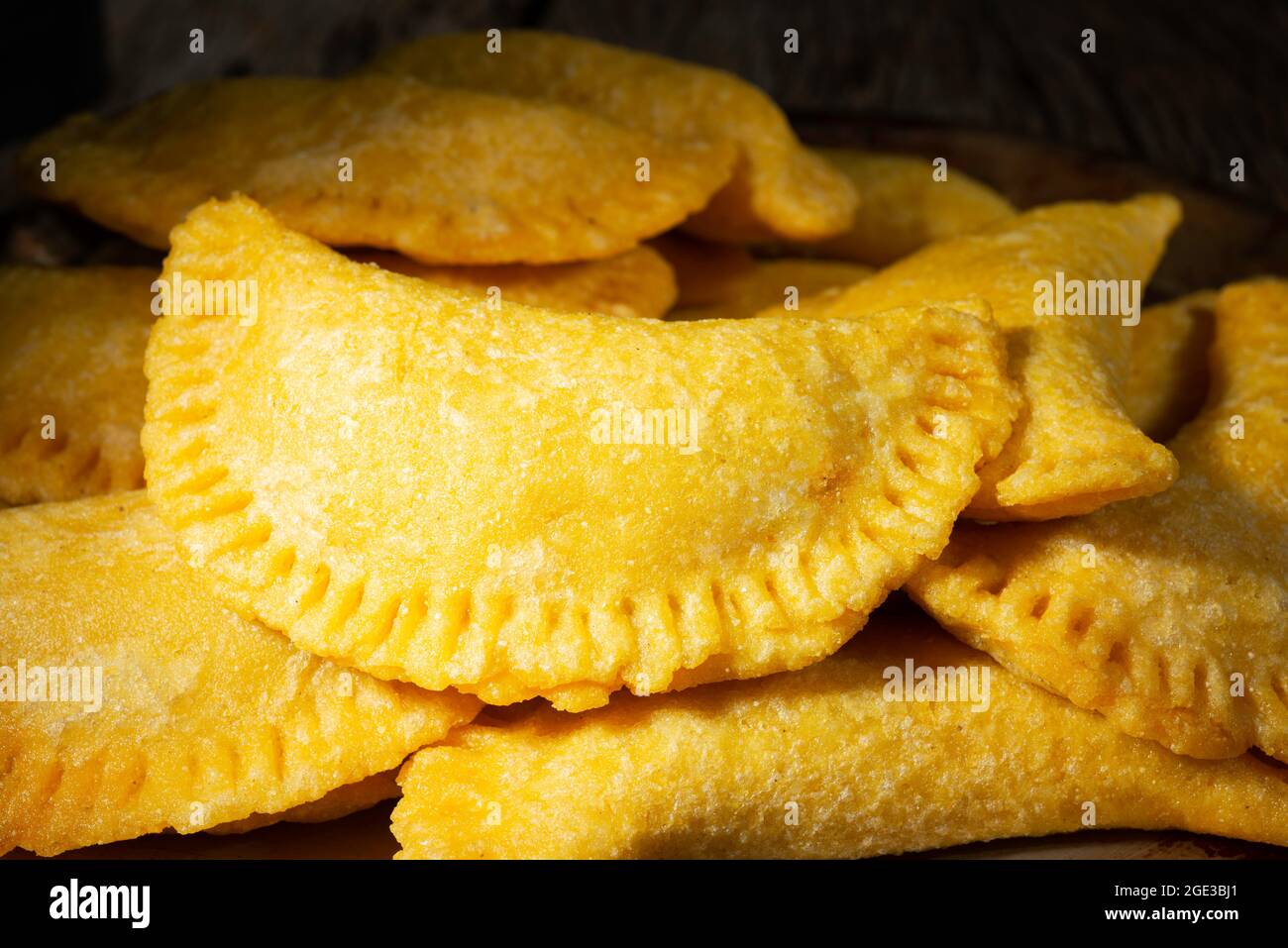 corn pastry, pastelde angu, traditional Brazilian food Stock Photo - Alamy