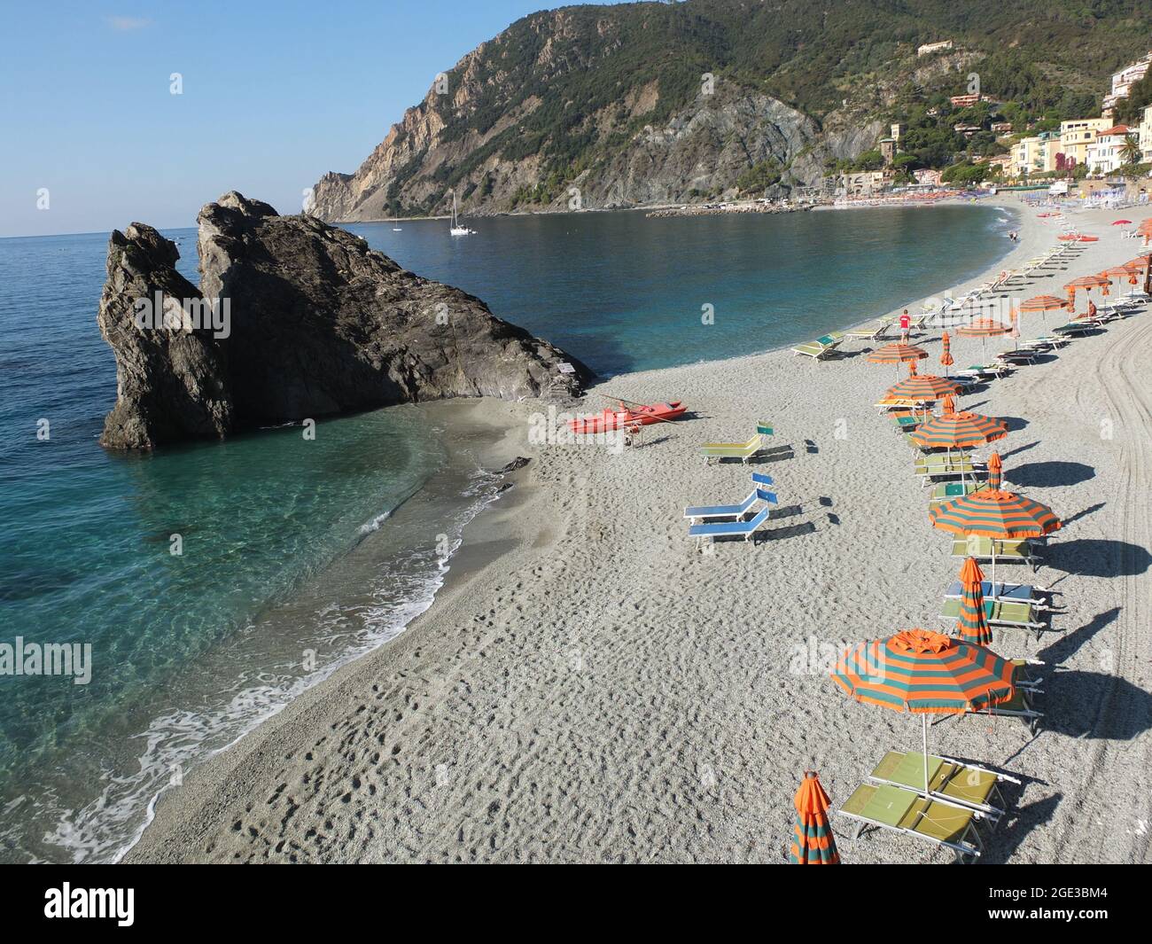 Monterosso beach, Cinque Terre, Liguria, Italy Stock Photo - Alamy