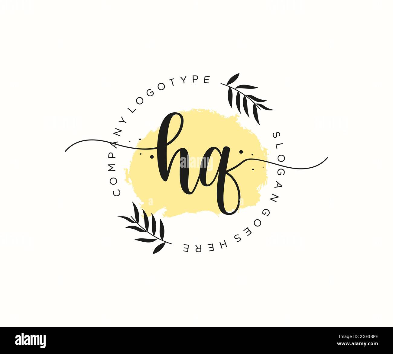 Hq monogram Cut Out Stock Images & Pictures - Alamy