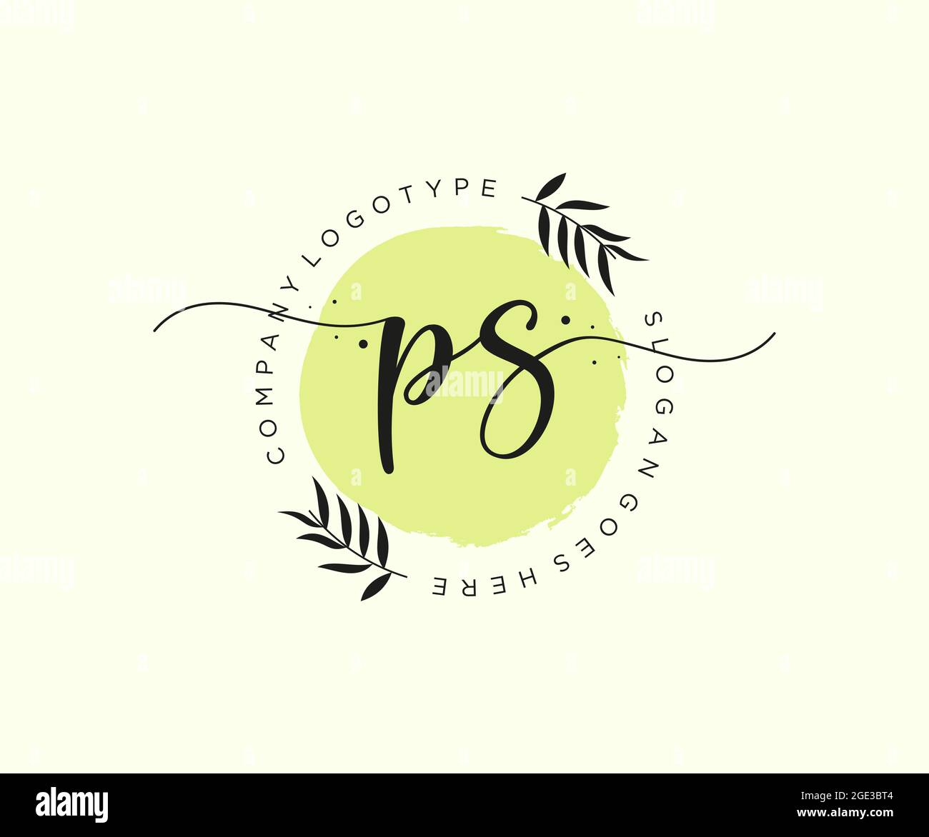 PS Feminine logo beauty monogram and elegant logo design, handwriting ...
