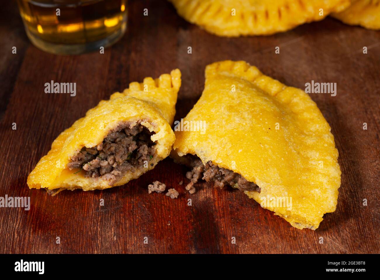 corn pastry, pastelde angu, traditional Brazilian food Stock Photo - Alamy