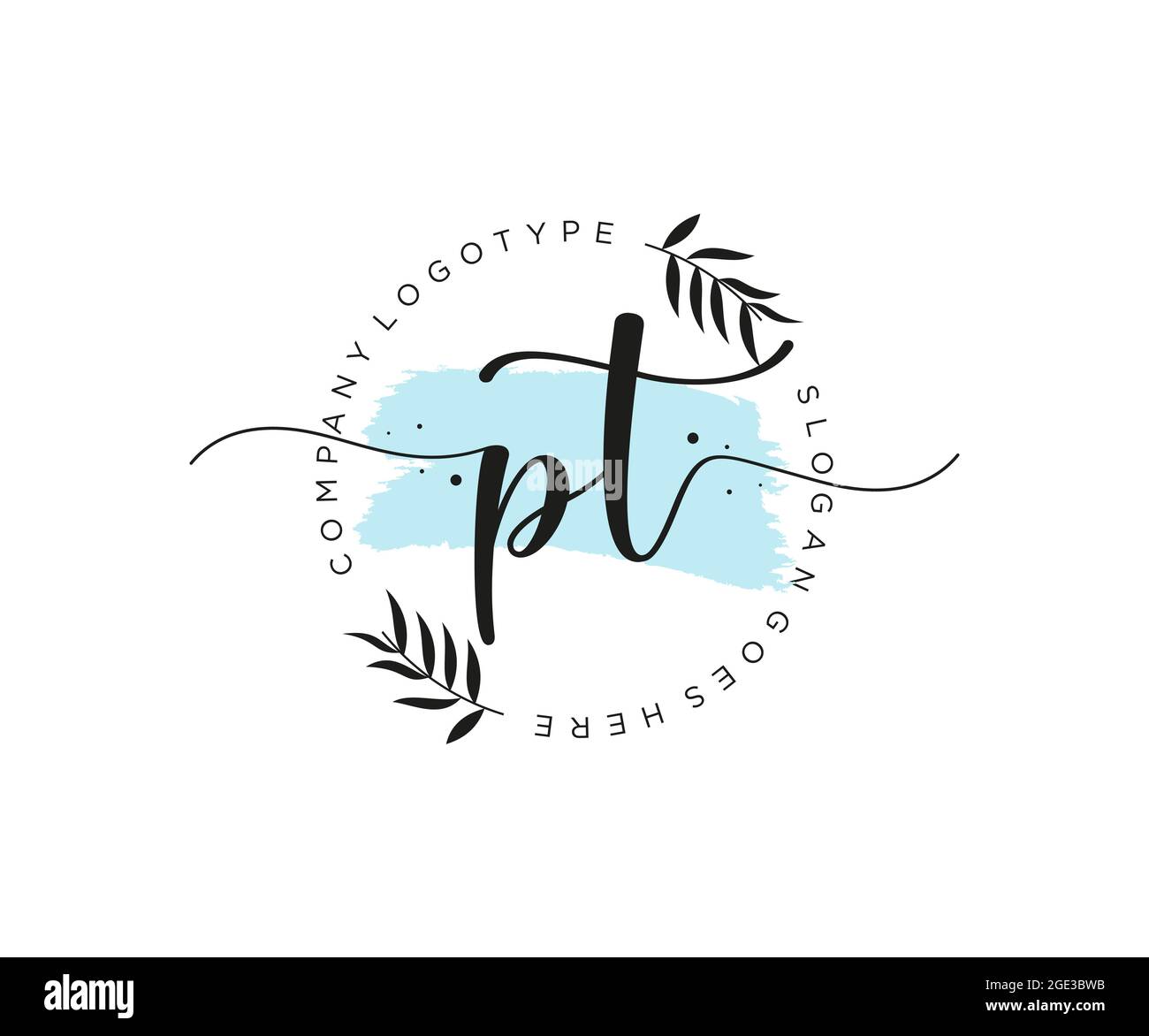 Initial pt logo Stock Vector Images - Alamy