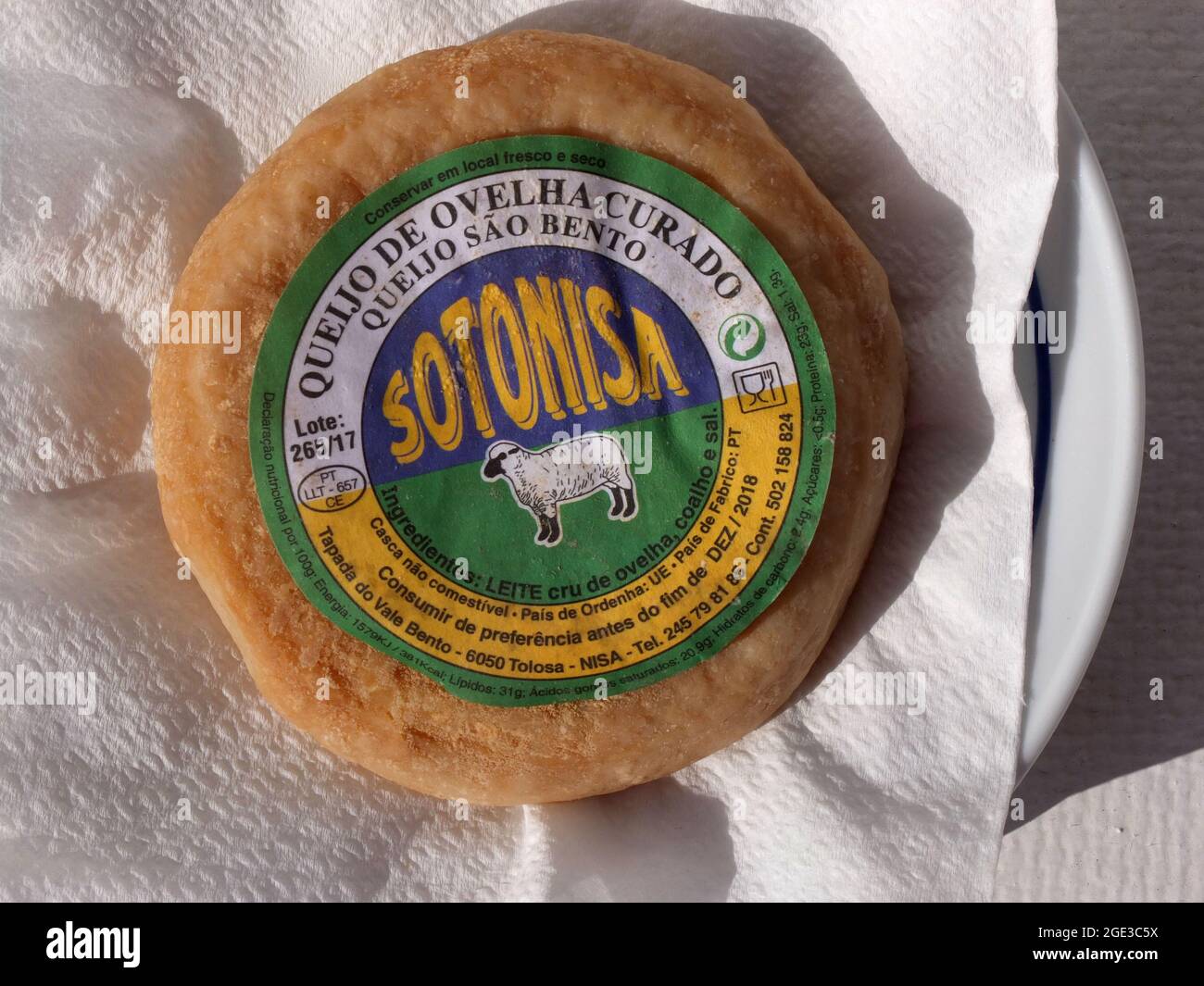 Sheep cheese in southern Portugal Stock Photo - Alamy