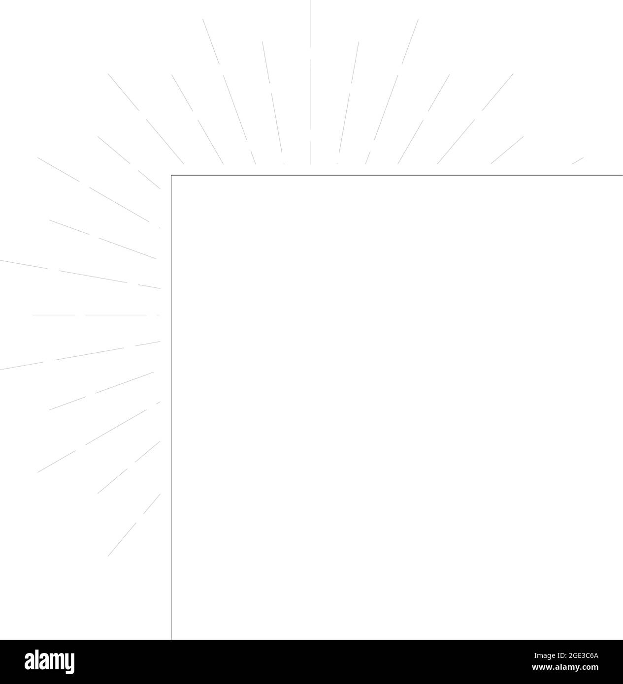 Sun rays icon line Black and White Stock Photos & Images - Alamy