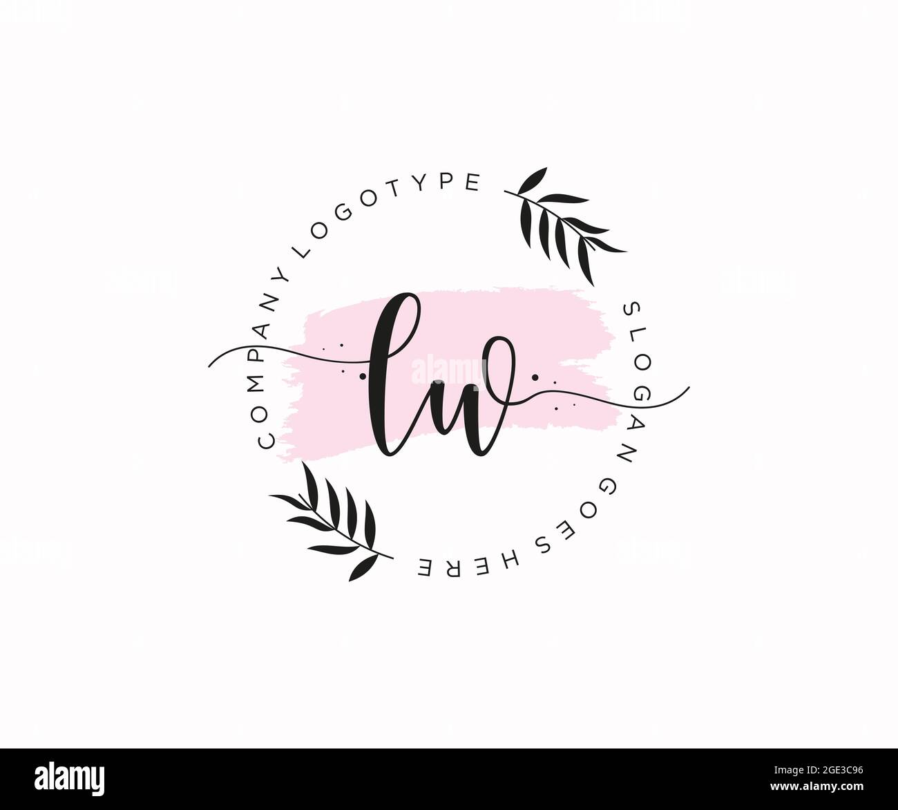 LW Feminine logo beauty monogram and elegant logo design, handwriting ...