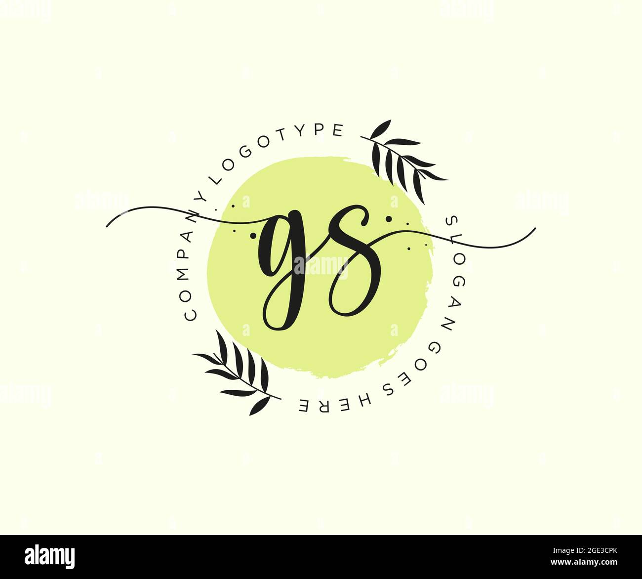 GS Feminine logo beauty monogram and elegant logo design, handwriting ...