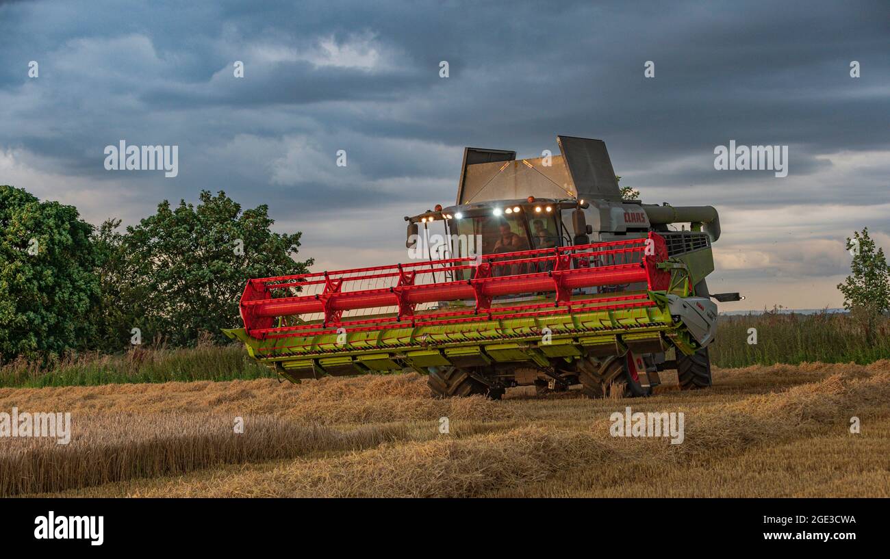 Normanton on Cliffe, Lincolnshire, UK – A Class combine harvester ...