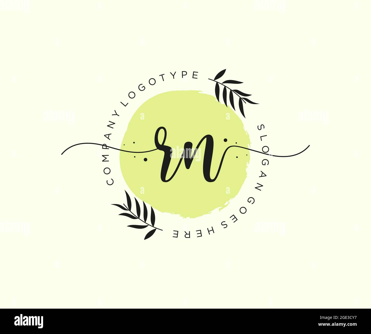RN Feminine logo beauty monogram and elegant logo design, handwriting ...