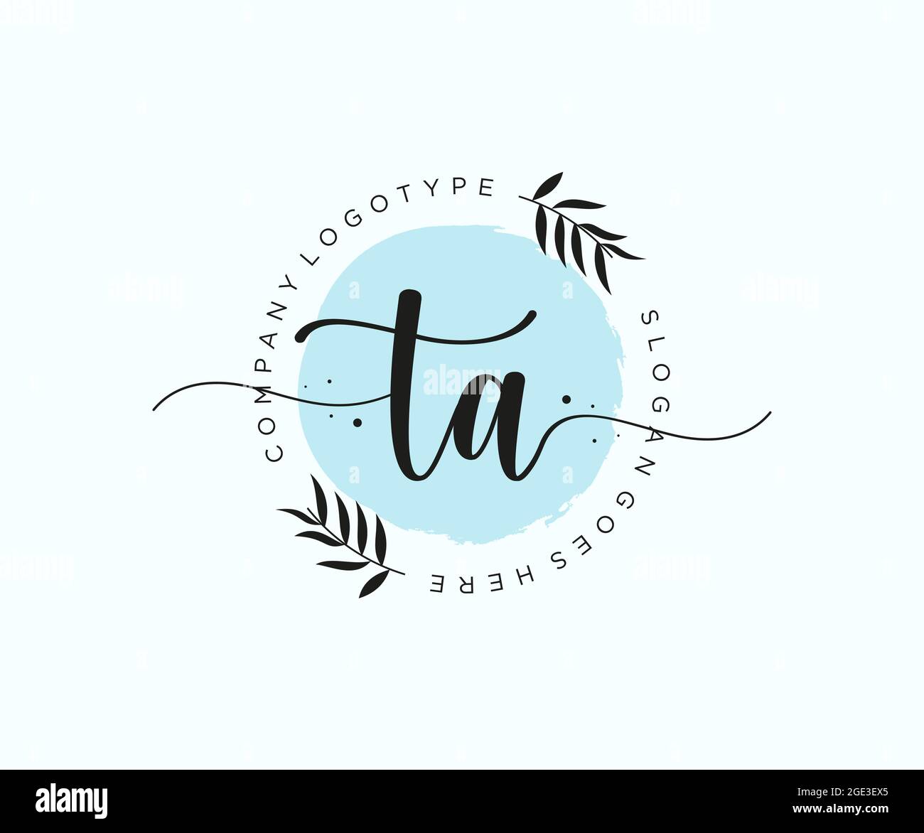 Ta logo design hi-res stock photography and images - Alamy