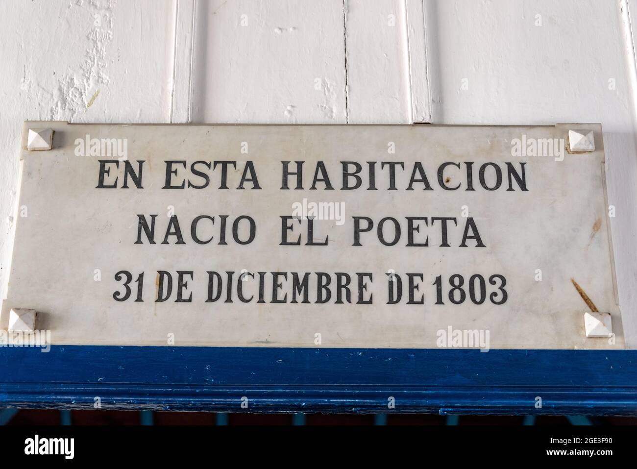 Cuban poet jose maria heredia hi-res stock photography and images - Alamy