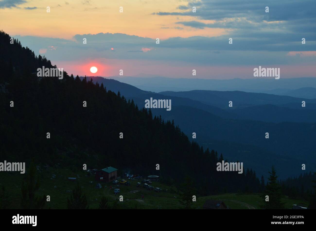 Hiking trail on Hajla mountain, Montenegro Stock Photo - Alamy