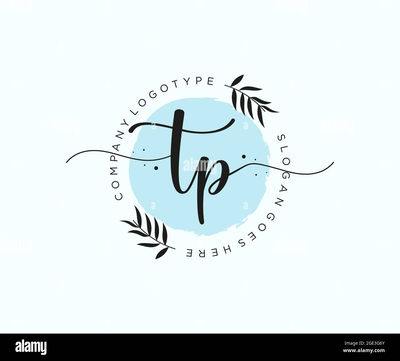 TP Feminine logo beauty monogram and elegant logo design, handwriting ...