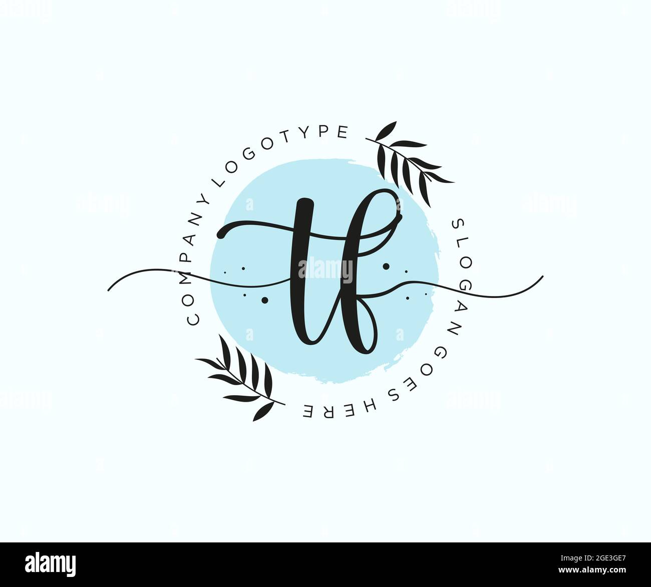 Tf initials logo hi-res stock photography and images - Alamy