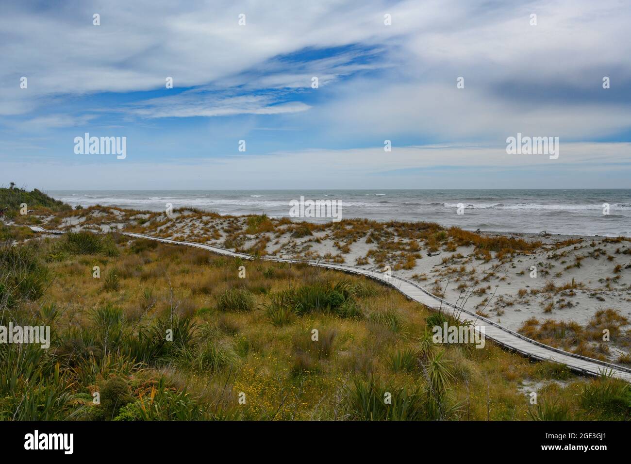 Scenic view of the seashore, Haast Beach, Haast, Wanaka, West Coast ...