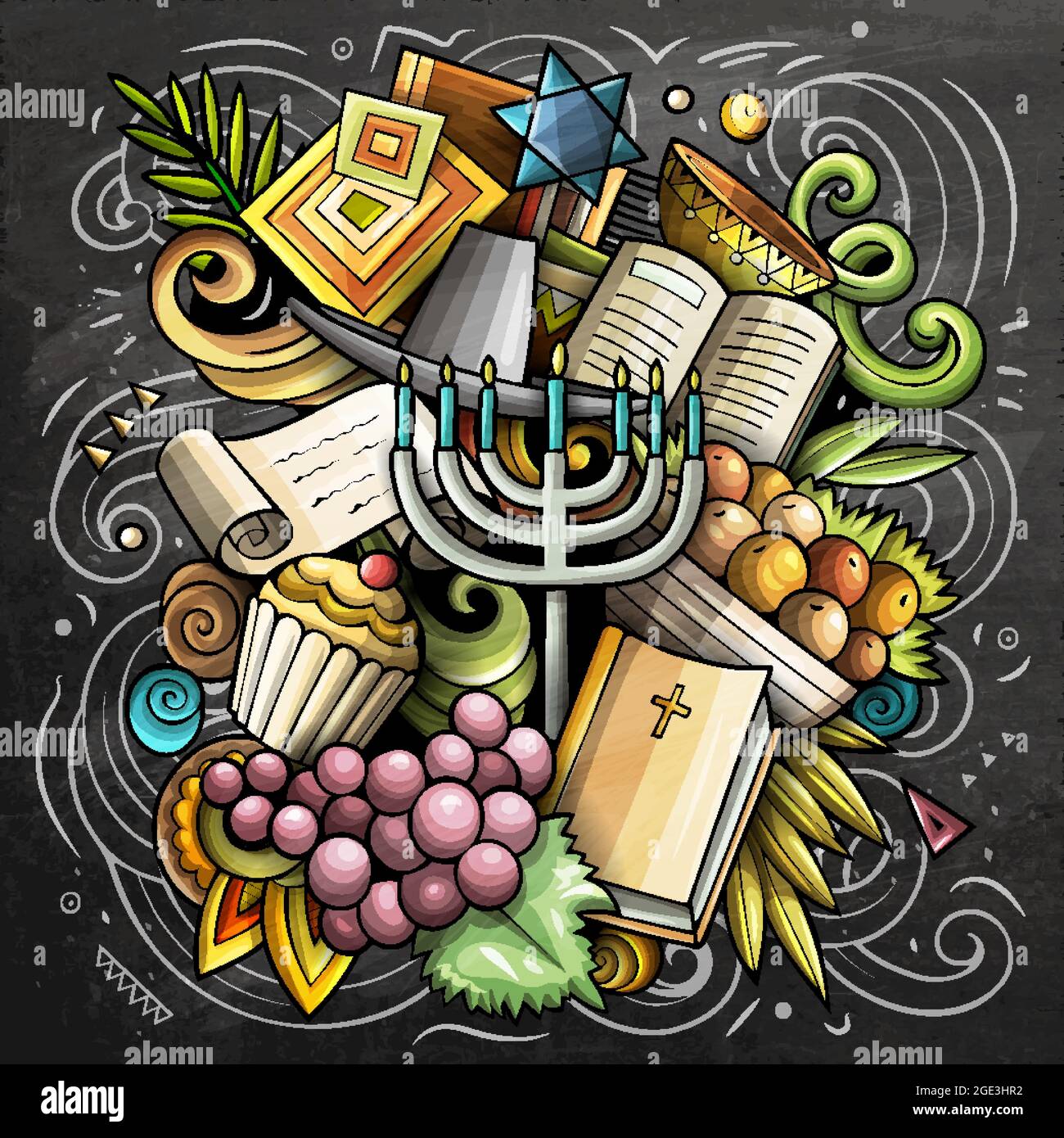 Israel cartoon vector doodle chalkboard illustration Stock Vector Image ...