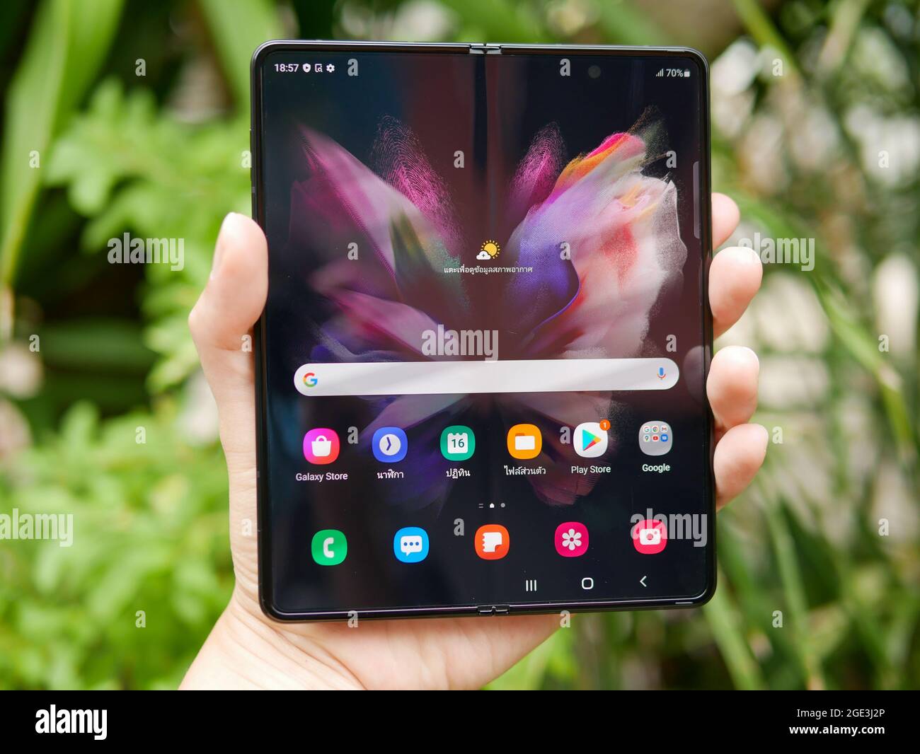 Bangkok, Thailand - August 11, 2021: Samsung officially launches the ...