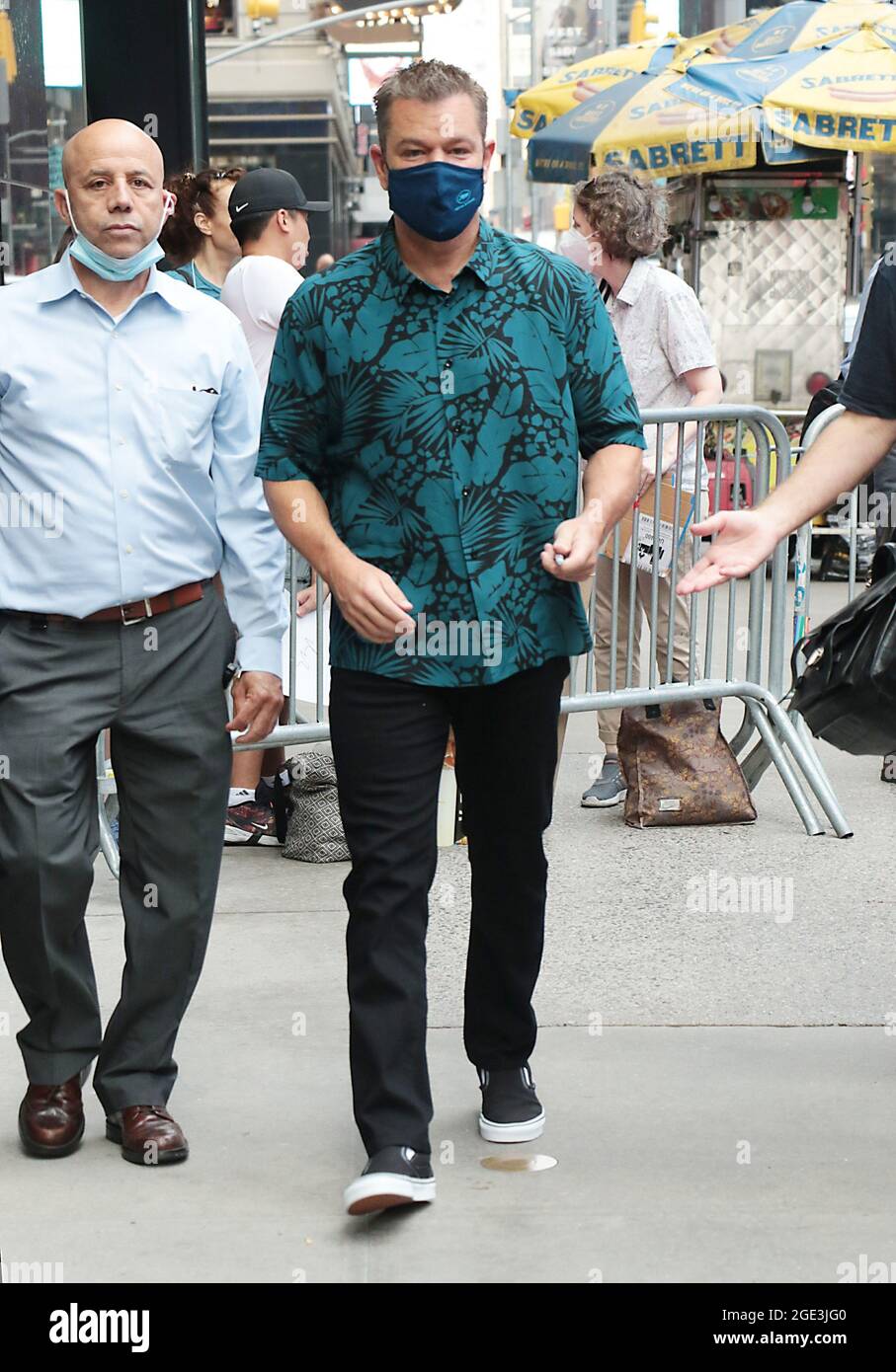New York - NY - 20210726 Matt Damon arrives at Good Morning America ...
