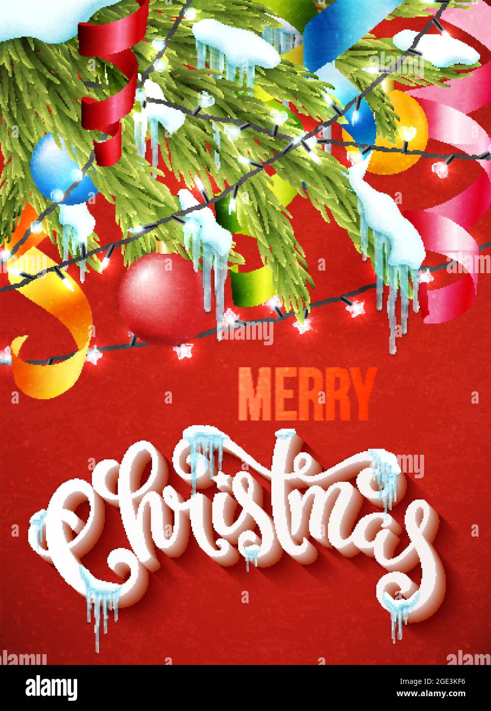 Merry Christmas Display Lettering