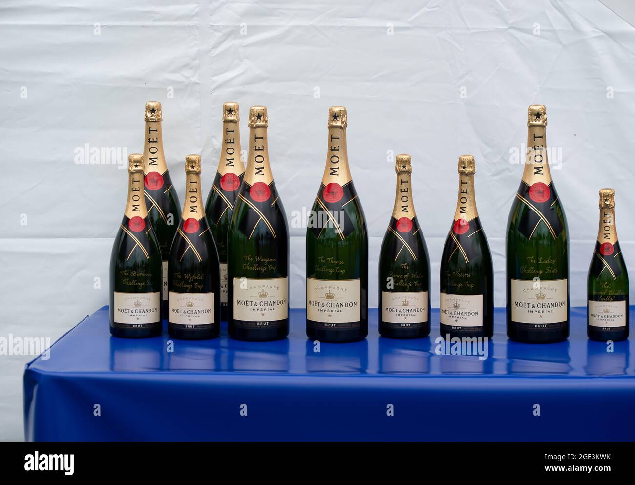 Henley-upon-Thames, Oxfordshire, UK. 15th August, 2021. Champagne ready ...