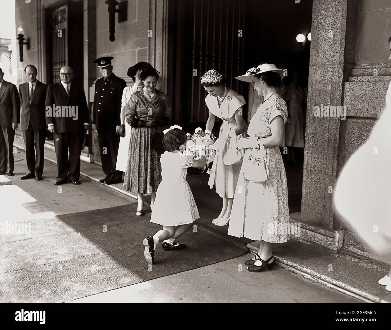 On 3 February 1954 the newly crowned Queen Elizabeth II stepped ashore ...