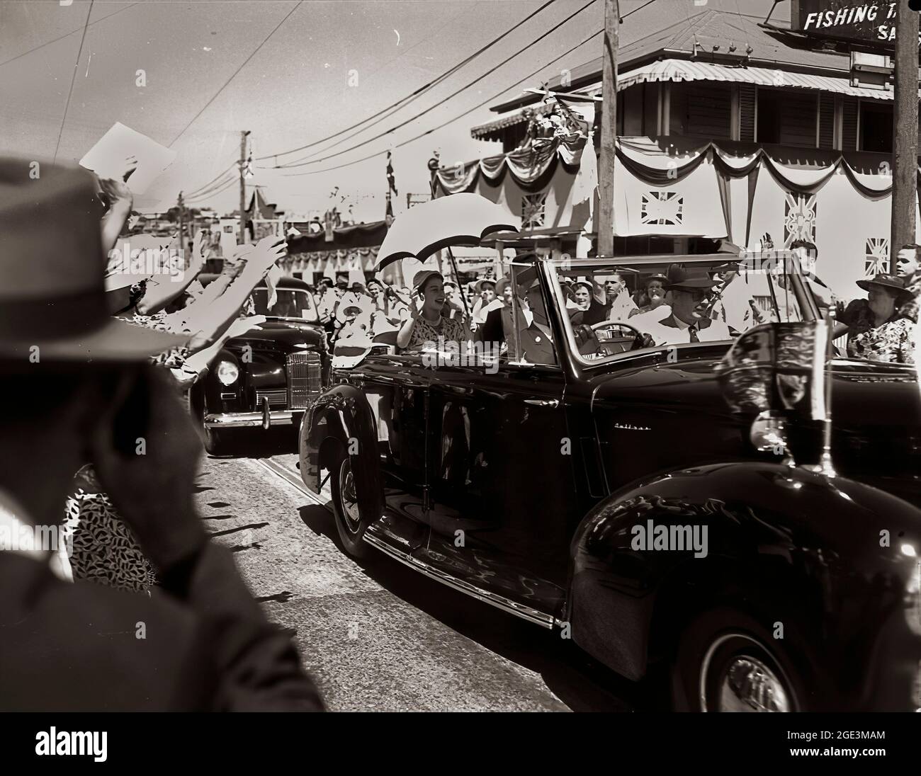 On 3 February 1954 the newly crowned Queen Elizabeth II stepped ashore ...
