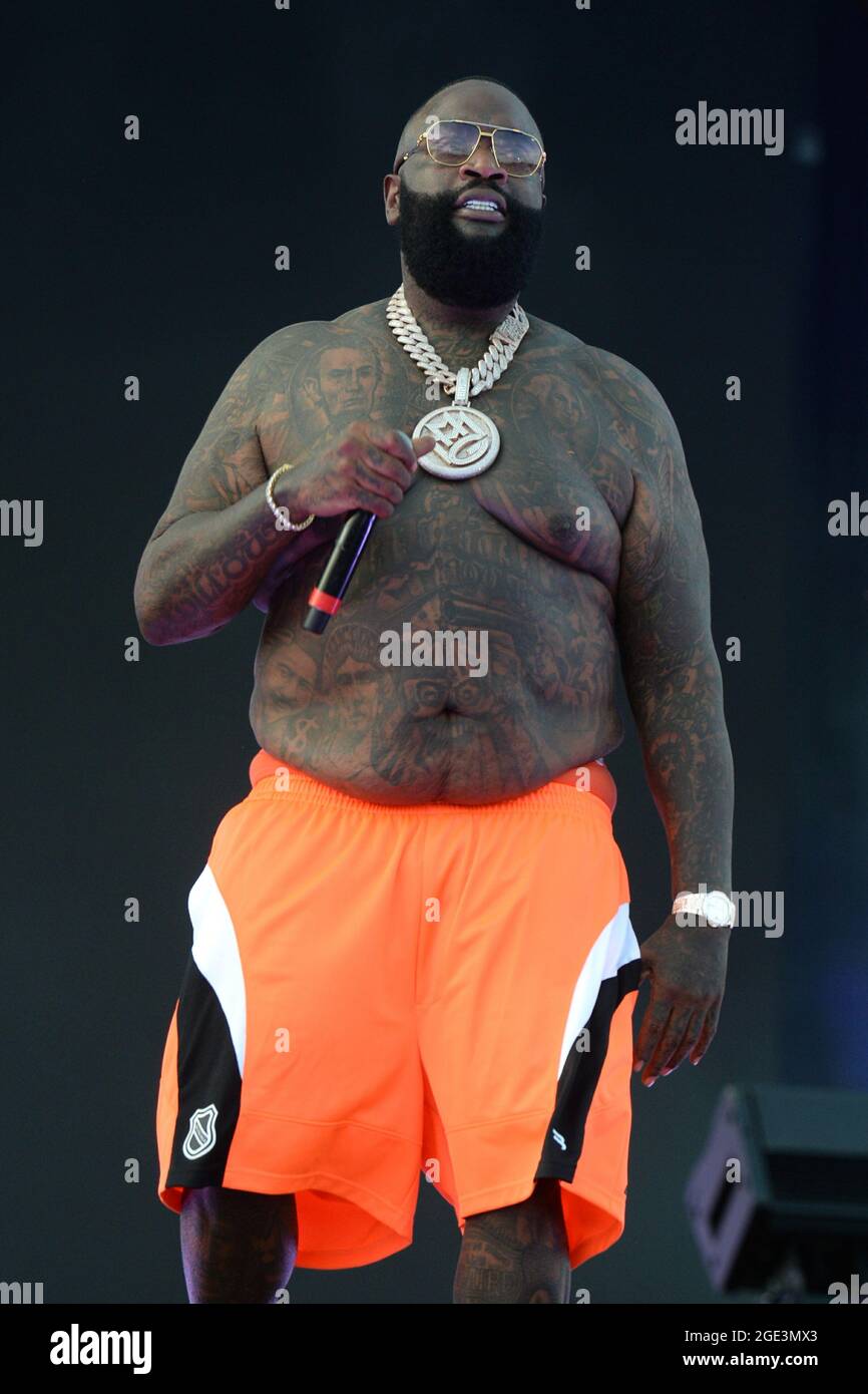 Miami - FL - 20210725 Rick Ross and Lil Tjay performs during Rolling ...