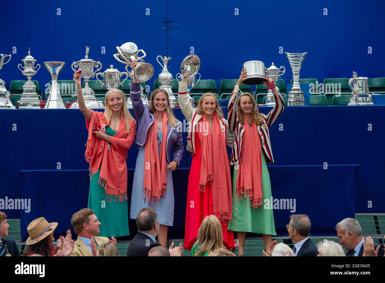 Henley-upon-Thames, Oxfordshire, UK. 15th August, 2021. Leander Club A ...