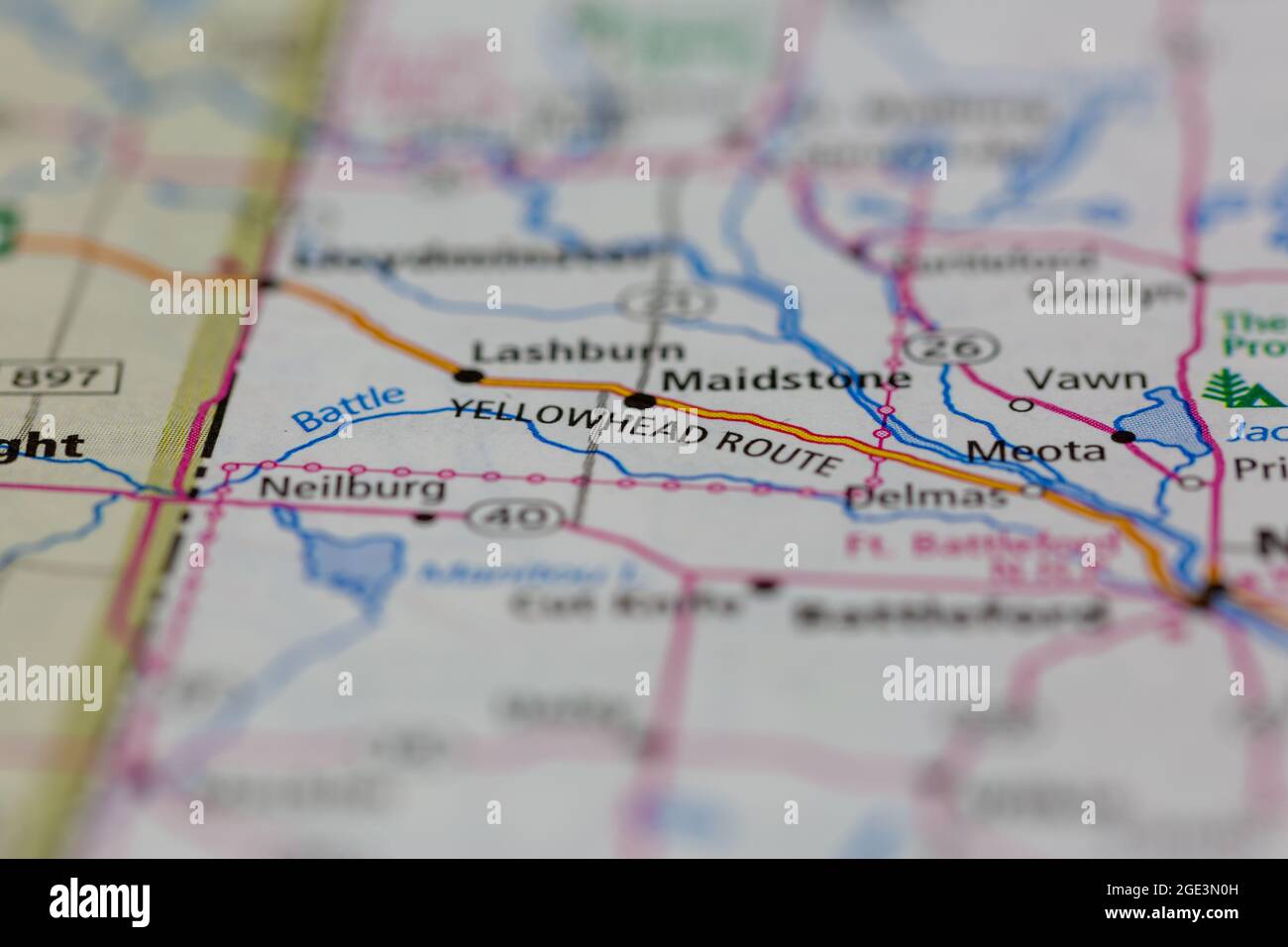 Map of yellowhead route hi-res stock photography and images - Alamy
