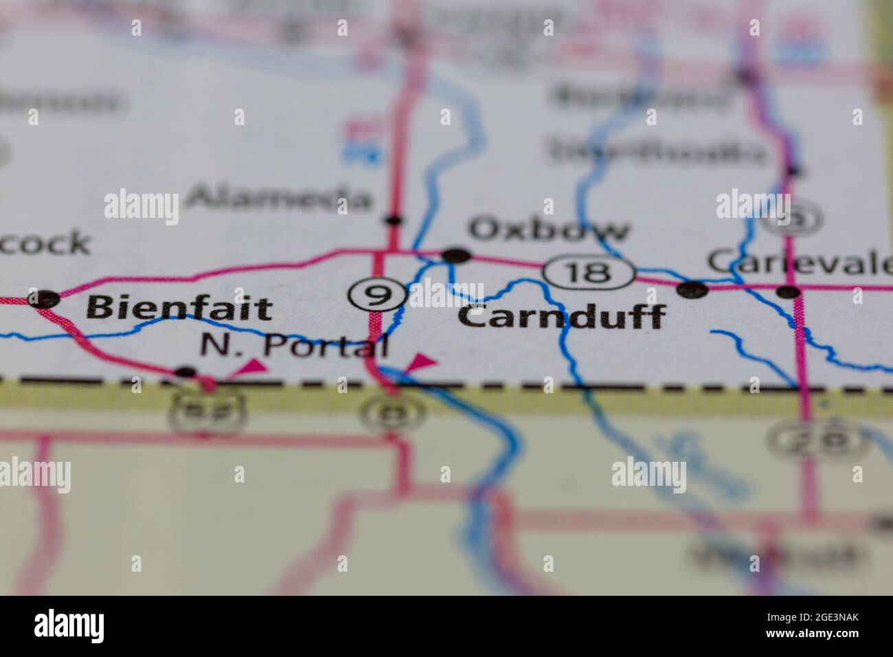 Carnduff saskatchewan map hi-res stock photography and images - Alamy