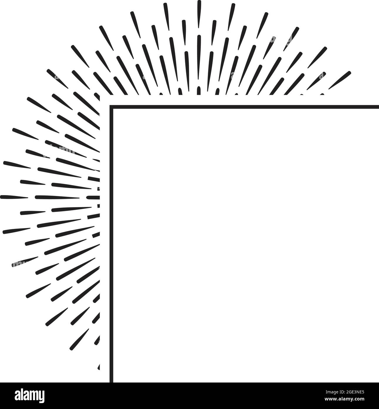 HIPSTER FRAME - SUN RAYS Stock Vector Image & Art - Alamy