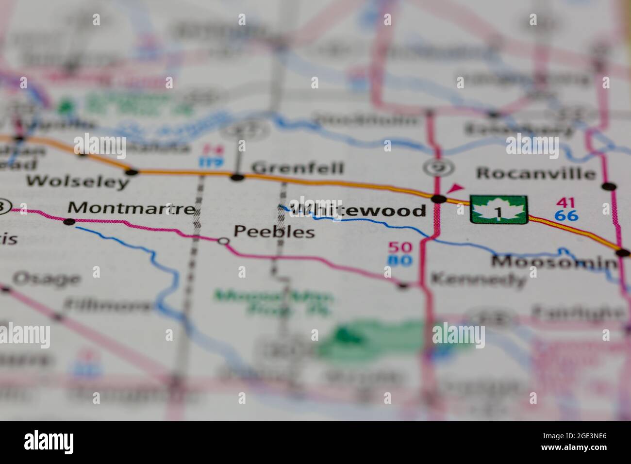 Whitewood map hi-res stock photography and images - Alamy