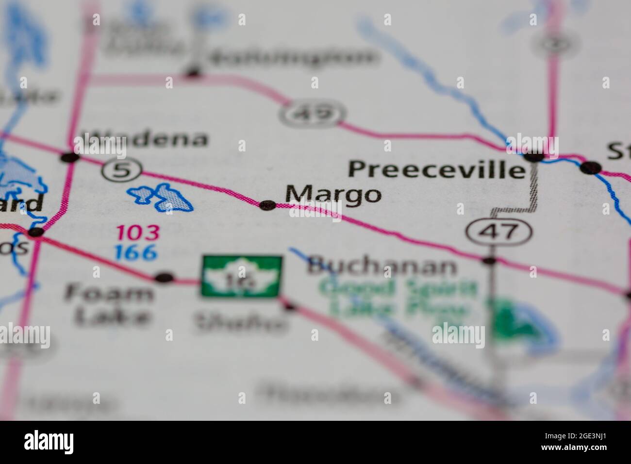 Map of margo saskatchewan hi-res stock photography and images - Alamy