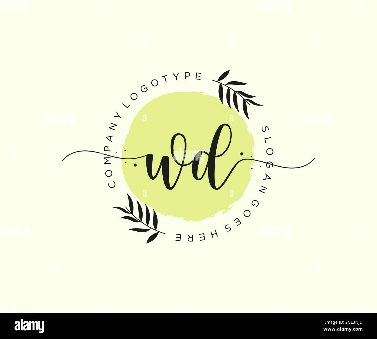 Wd initials logo hi-res stock photography and images - Alamy