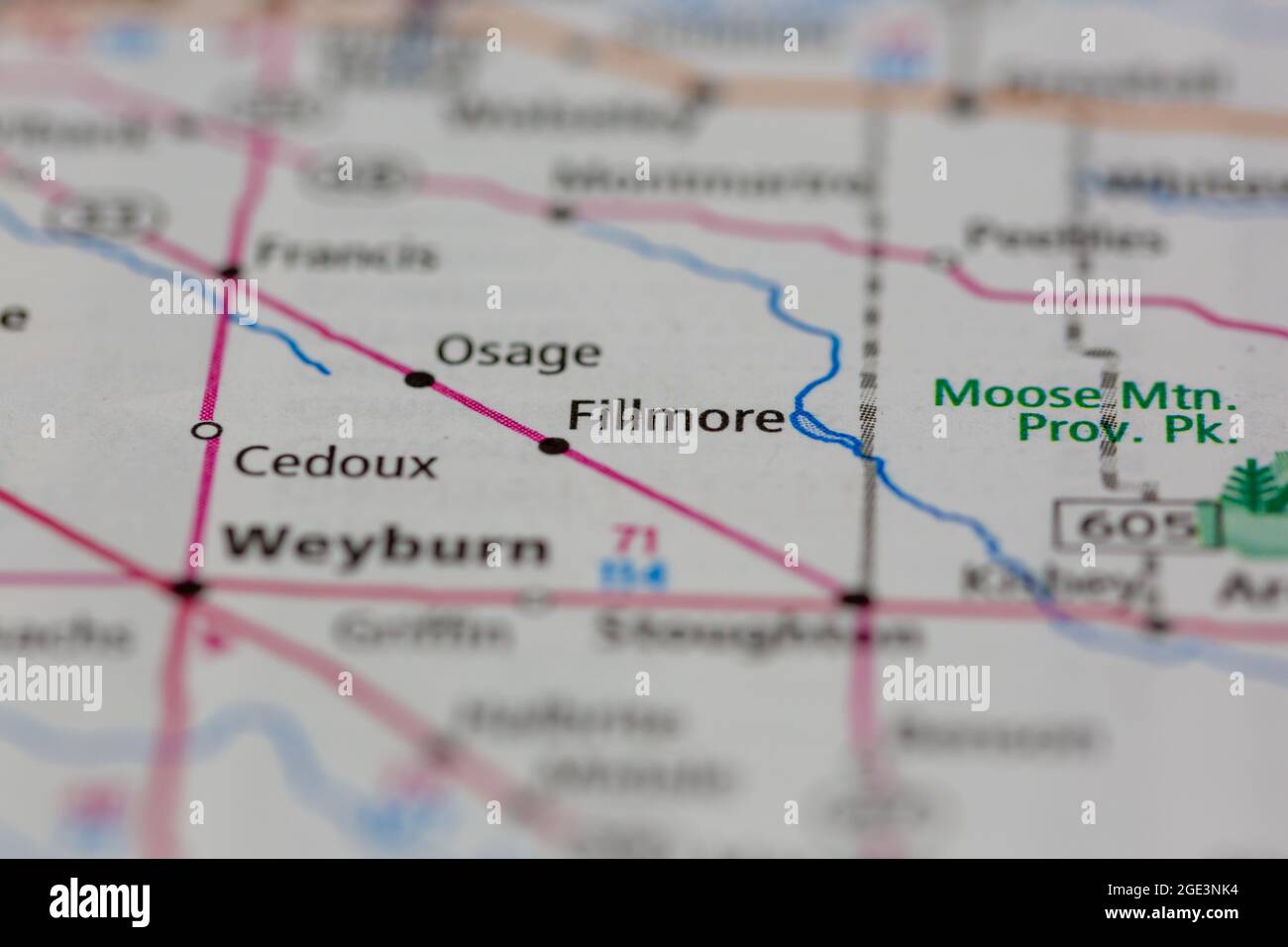 Map of fillmore saskatchewan hi-res stock photography and images - Alamy