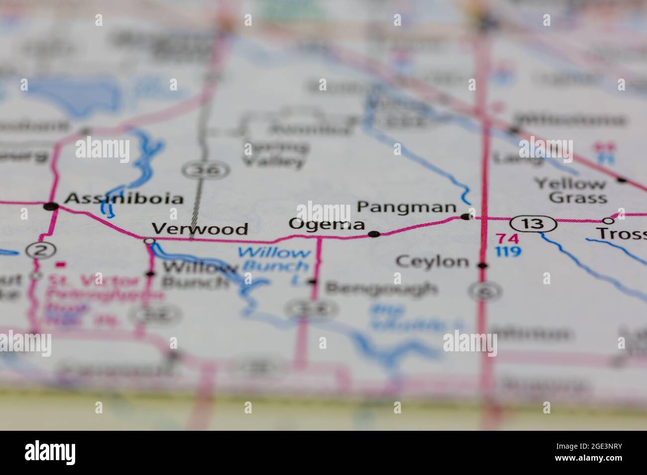 Ogema saskatchewan map hi-res stock photography and images - Alamy