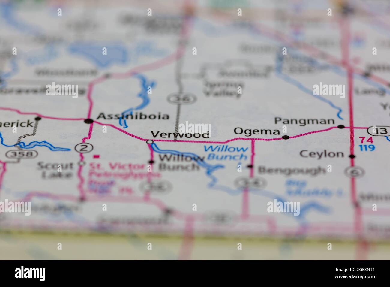 Map of verwood saskatchewan hi-res stock photography and images - Alamy