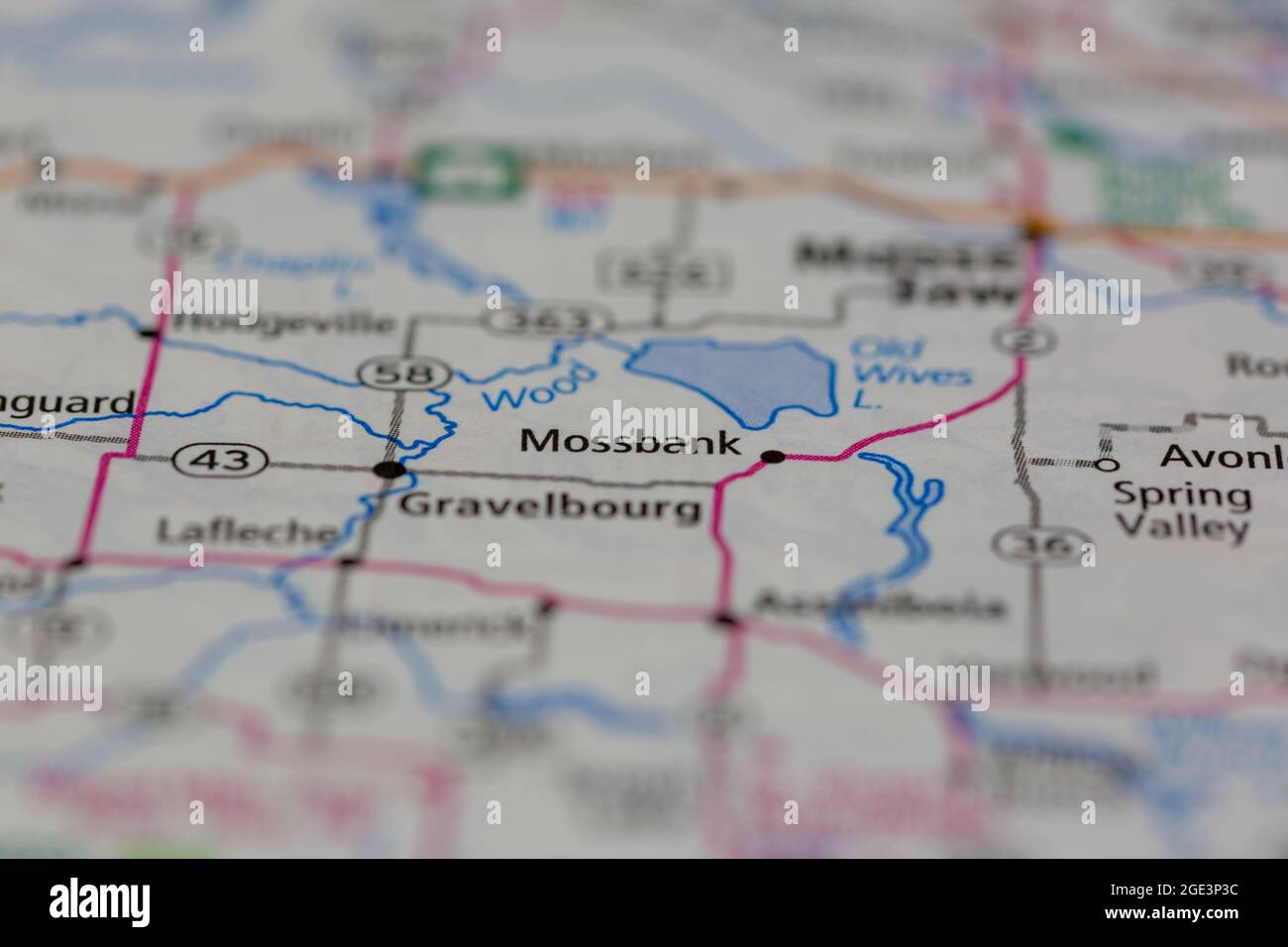 Map of mossbank hi-res stock photography and images - Alamy