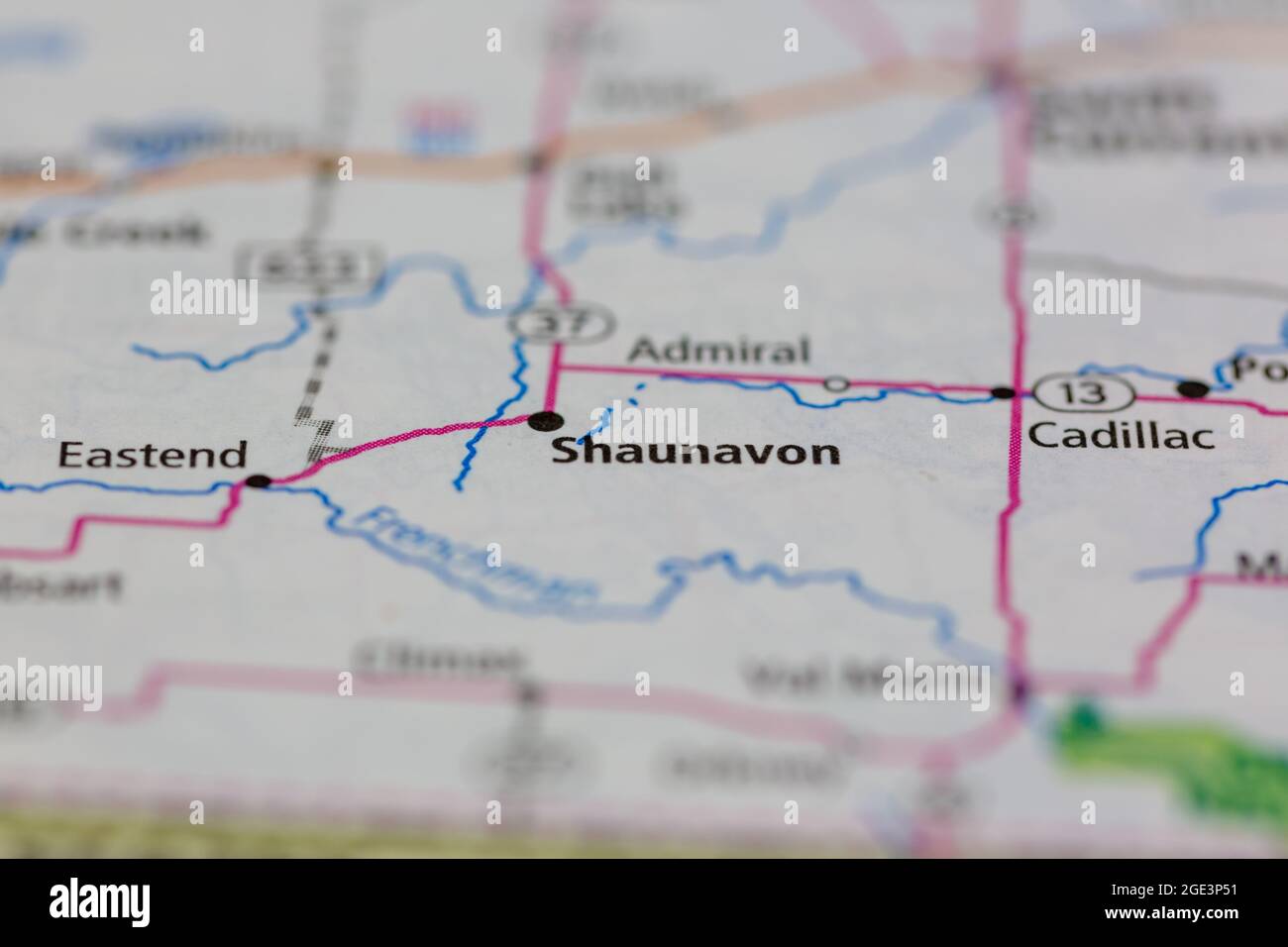 Shaunavon map hi-res stock photography and images - Alamy
