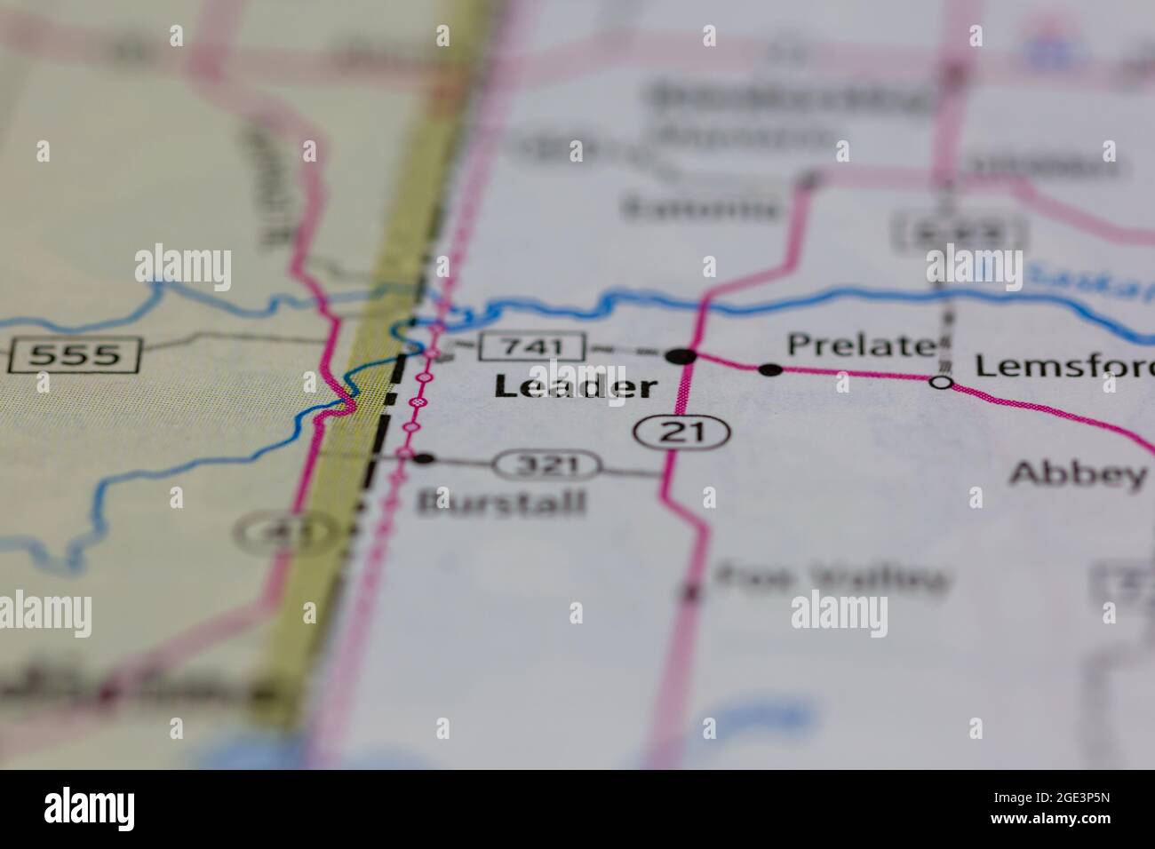 Map of leader saskatchewan hi-res stock photography and images - Alamy