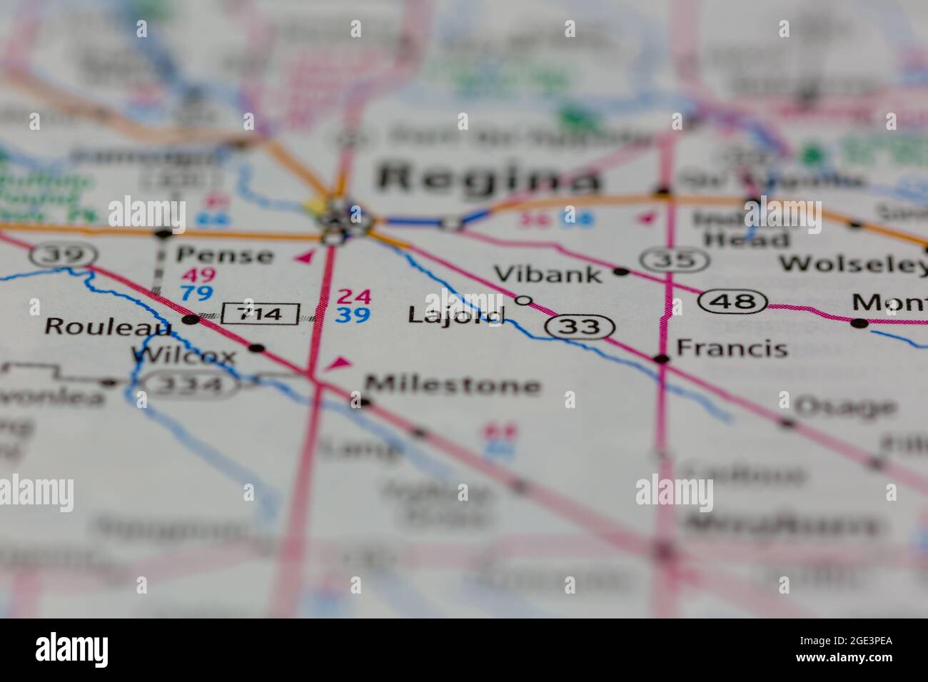 Map of lajord saskatchewan hi-res stock photography and images - Alamy