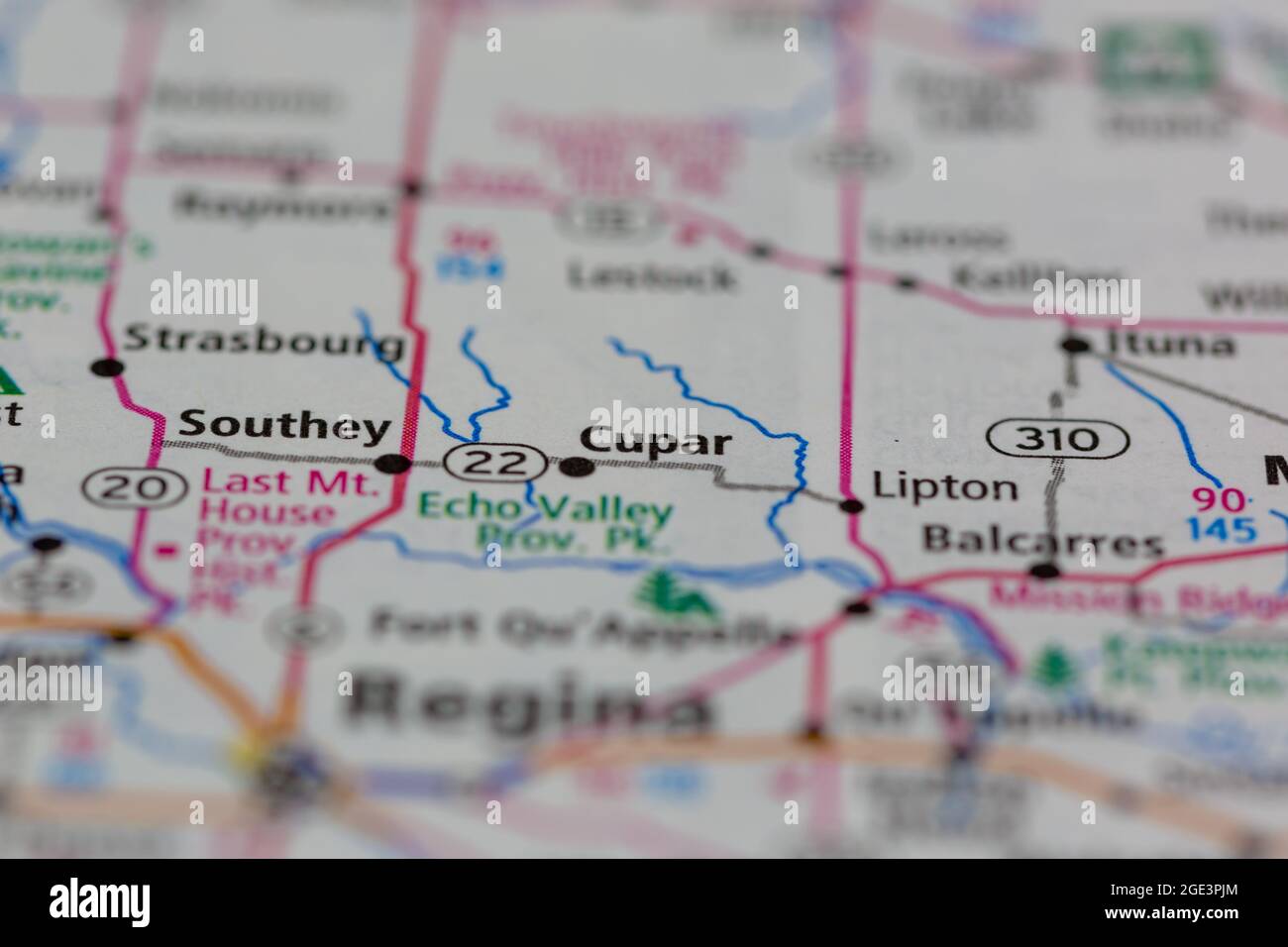 Map of cupar saskatchewan hi-res stock photography and images - Alamy