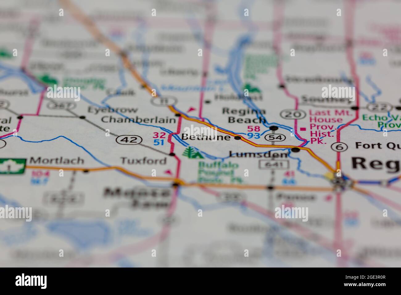 Map of bethune saskatchewan hi-res stock photography and images - Alamy
