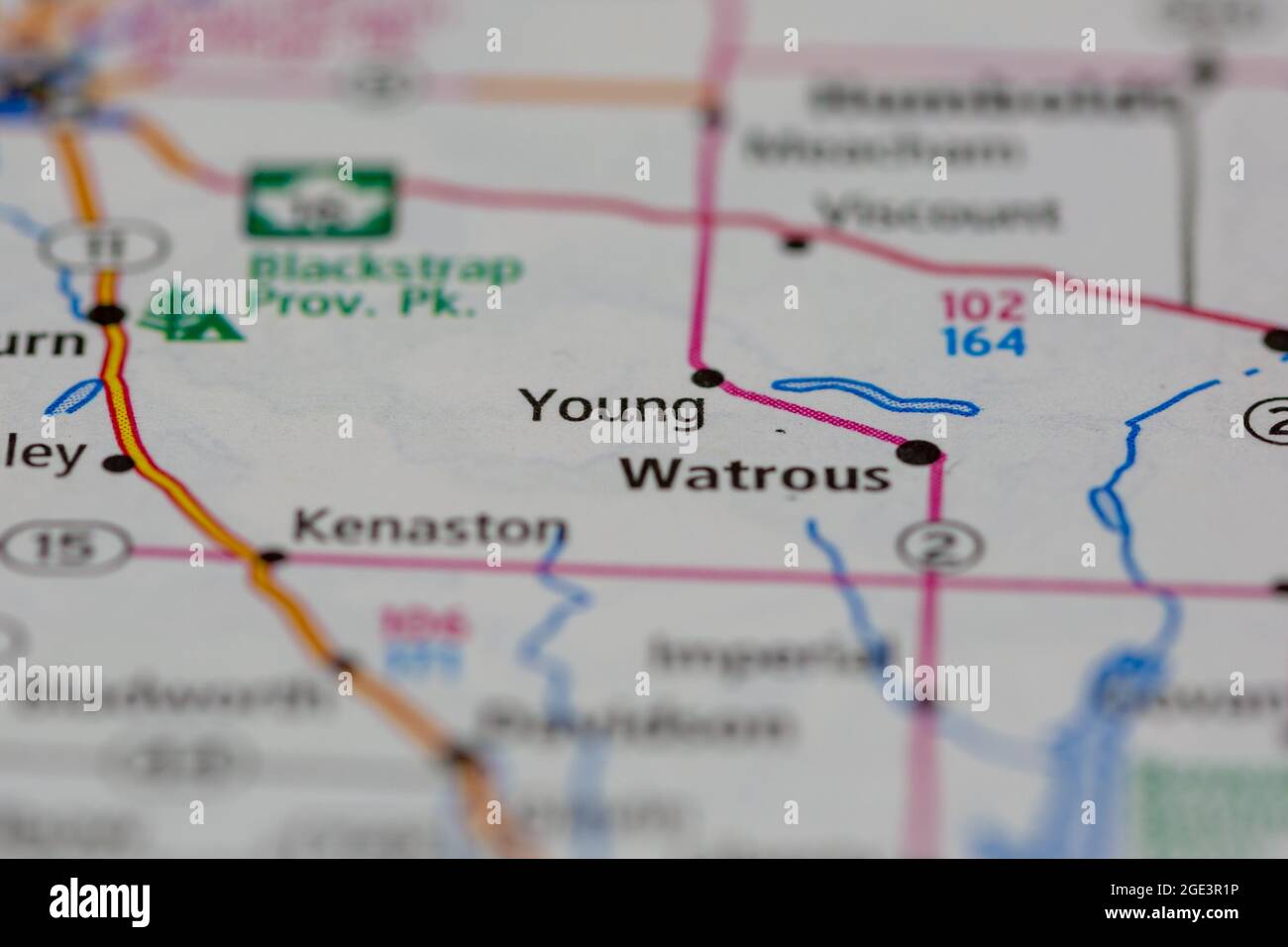 Young saskatchewan map hi-res stock photography and images - Alamy