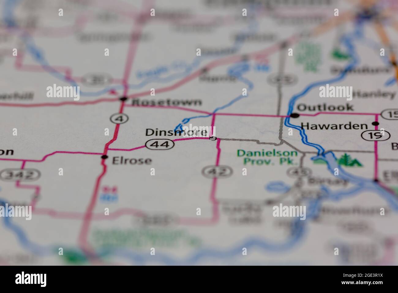 Map of dinsmore hi-res stock photography and images - Alamy