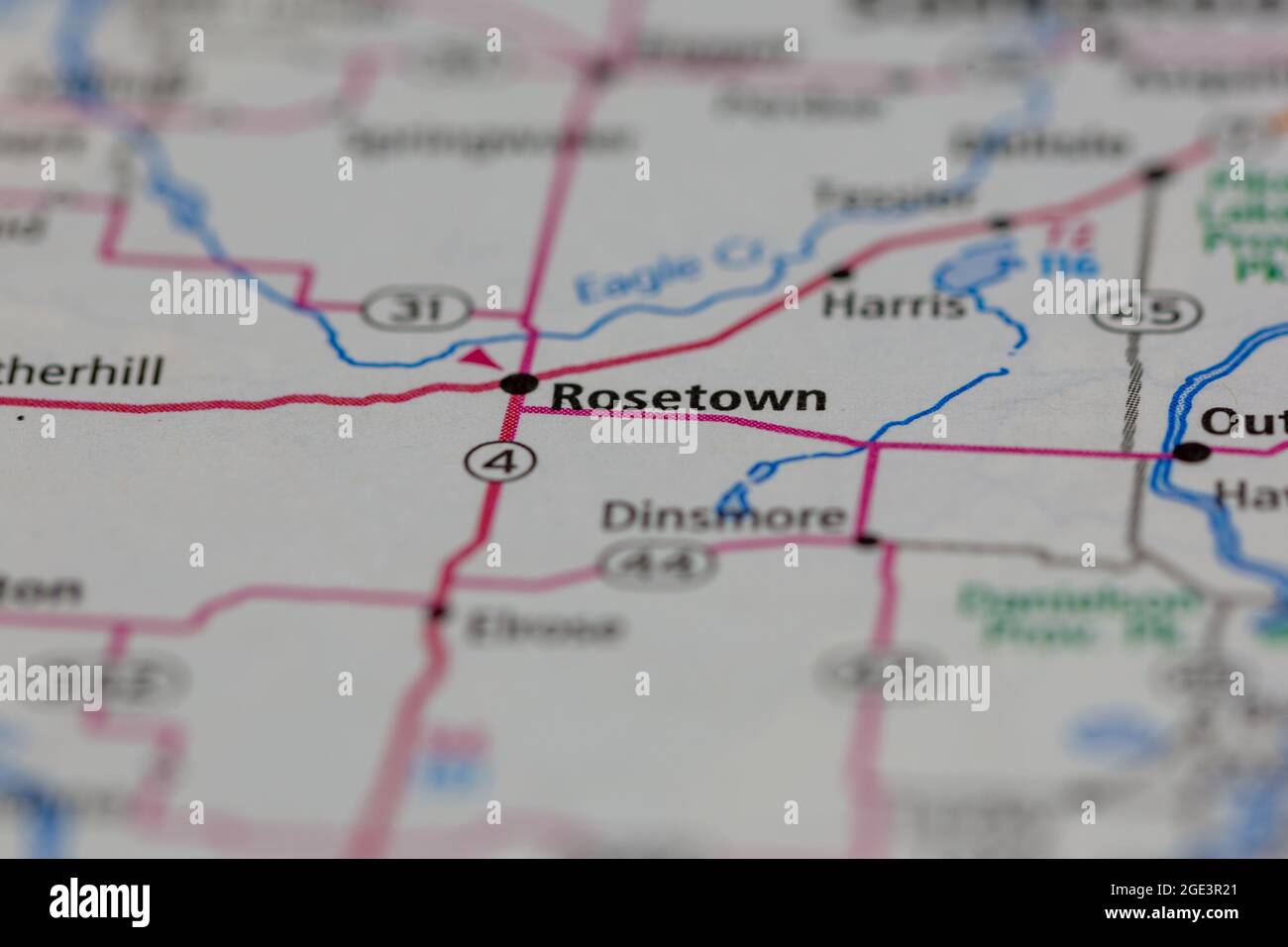 Map of rosetown hi-res stock photography and images - Alamy