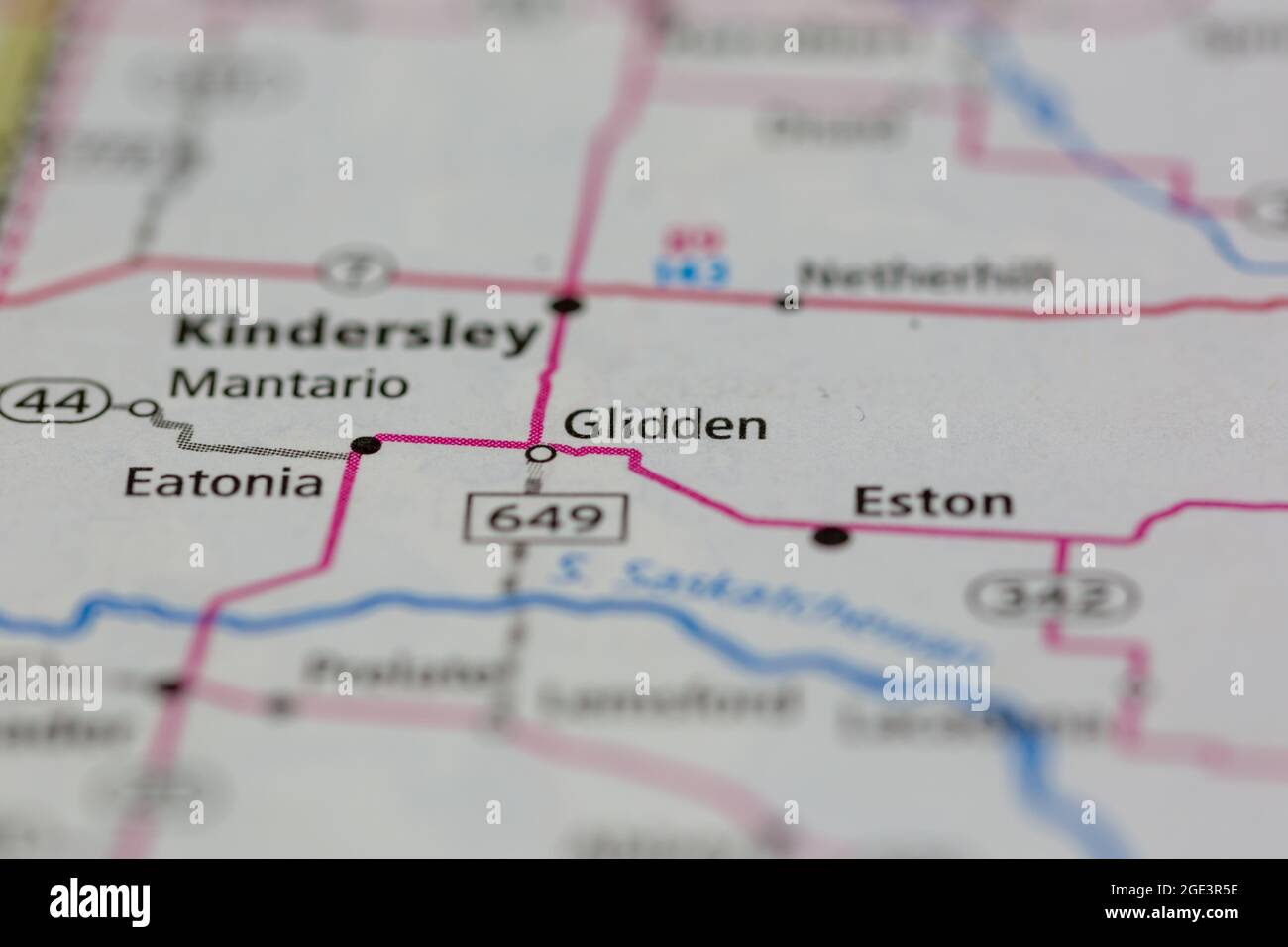 Map of glidden saskatchewan hi-res stock photography and images - Alamy